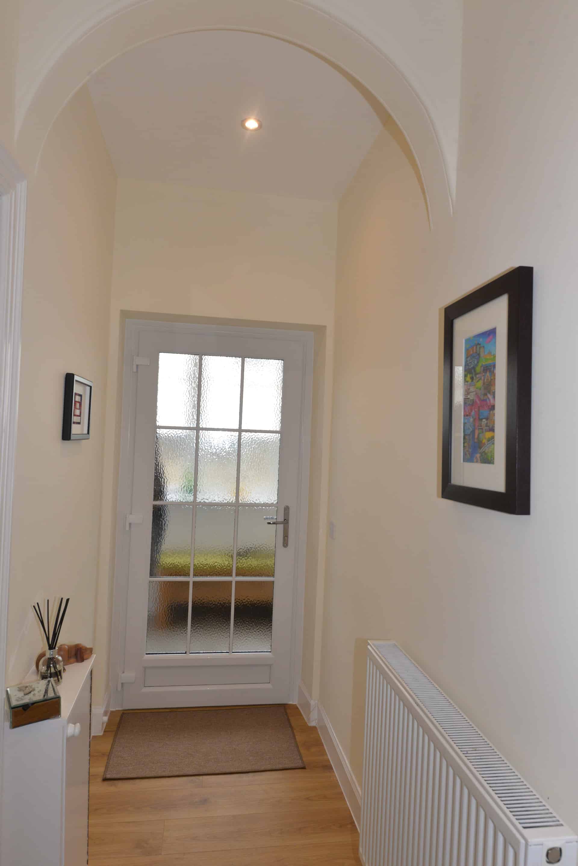 Secure front and back white PVCu doors for property - CR Smith